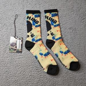 Bape | Underwear & Socks | Bape Crew Socks Ape Logo Mens Womens Unisex ...